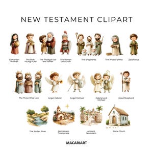 New Testament Clipart, Biblical Character Clipart, Bible Story ...