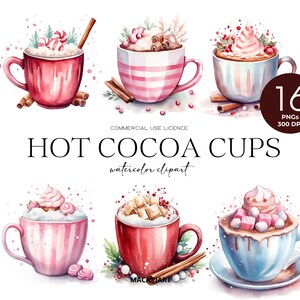 Christmas Hot Chocolate Clipart Winter Drinks Hot Cocoa Png Festive ...