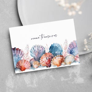 Seashell Border Clipart Sea Theme Border Ocean Decor for Card Making ...