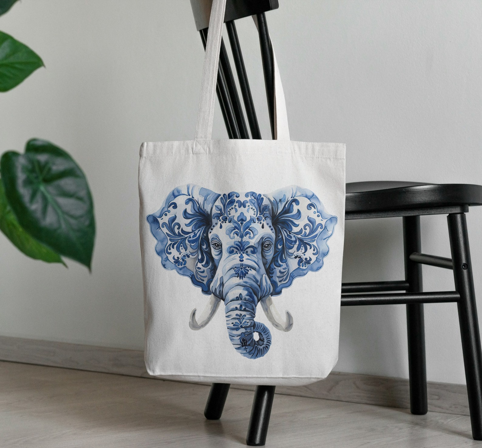 Toile Blue Elephant Clipart Watercolor Chinoiserie Toile De Jouy Jungle ...