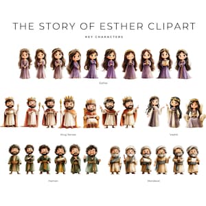 Queen Esther Clipart, Women of the Bible, Old Testament, Biblical ...