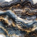 Black Agate Borders Clipart Gold Glitter Black Marble Border Geode ...