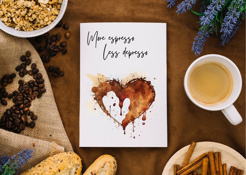 Watercolor Coffee Stains Clipart Coffee Print Wall Art Coffee Poster ...