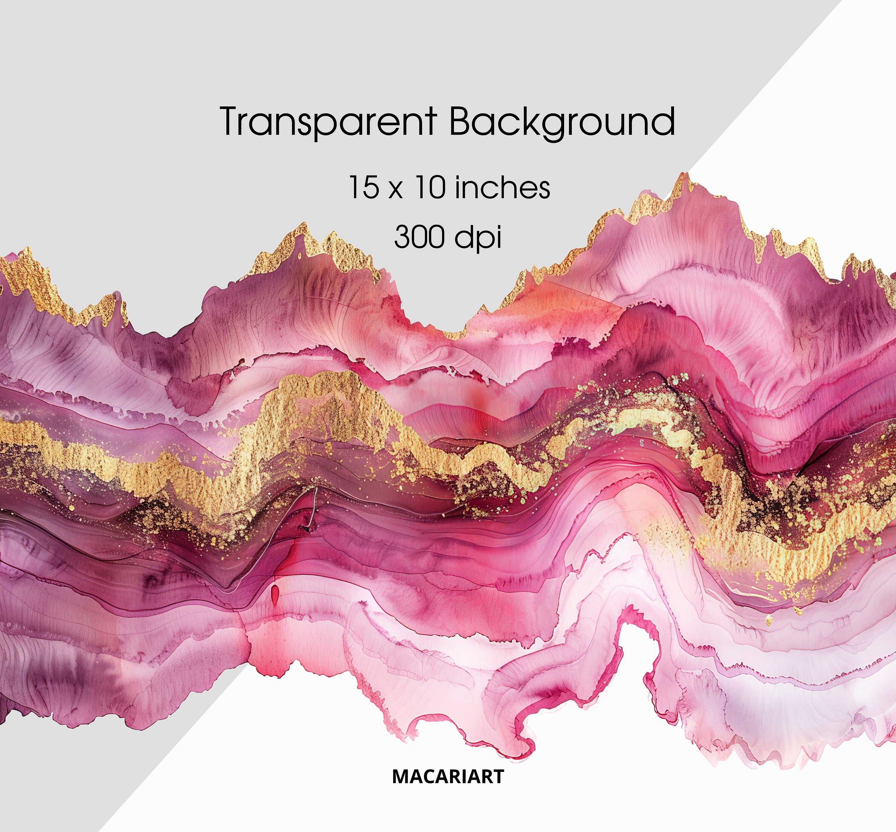 Red Agate Borders Clipart Gold Glitter Burgundy Marble Border Geode ...