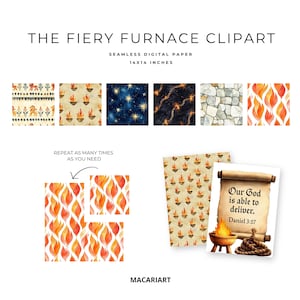 Fiery Furnace Clipart, Shadrach Meshach Abednego, Biblical Character ...