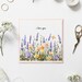 Wildflowers Borders Clipart Floral Watercolor Borders Lavender Flowers ...