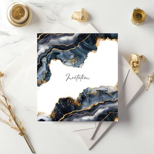 Black Agate Borders Clipart Gold Glitter Black Marble Border Geode ...