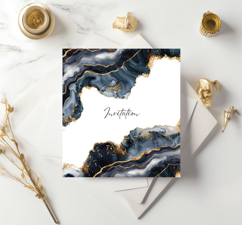 Black Agate Borders Clipart Gold Glitter Black Marble Border Geode ...