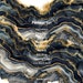 Black Agate Borders Clipart Gold Glitter Black Marble Border Geode ...