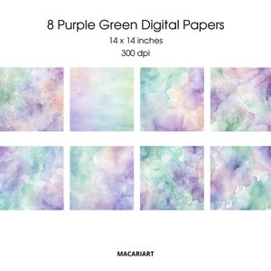 Purple Sage Abstract Texture Clipart Lavender Pastel Watercolor ...
