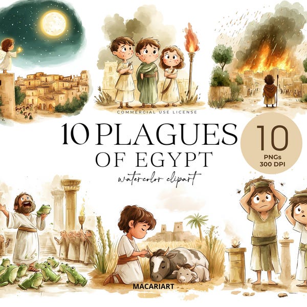 Moses Exodus Clipart - Etsy UK