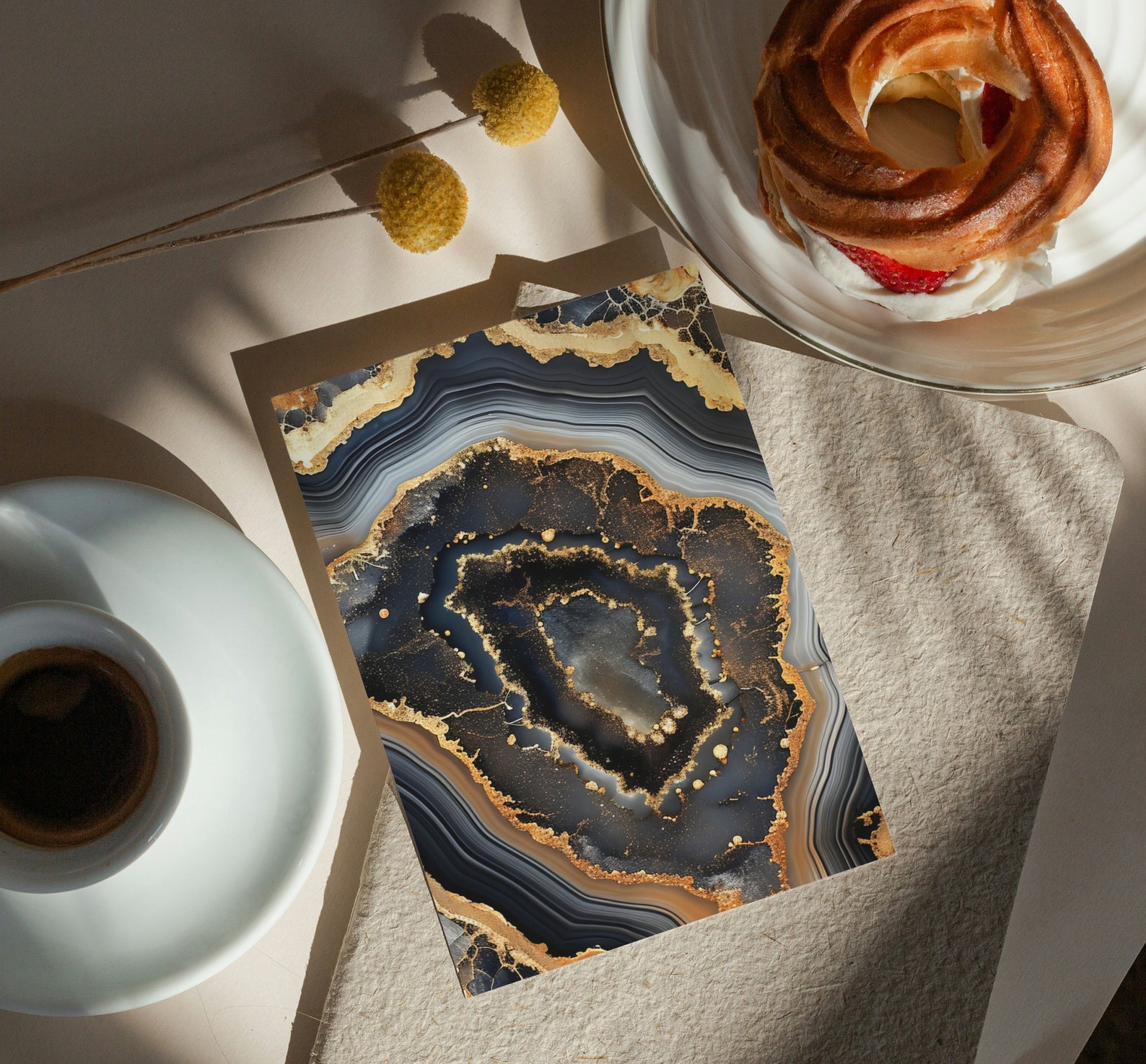 Black Agate Border Clipart Gold Glitter Black Marble Border Geode ...