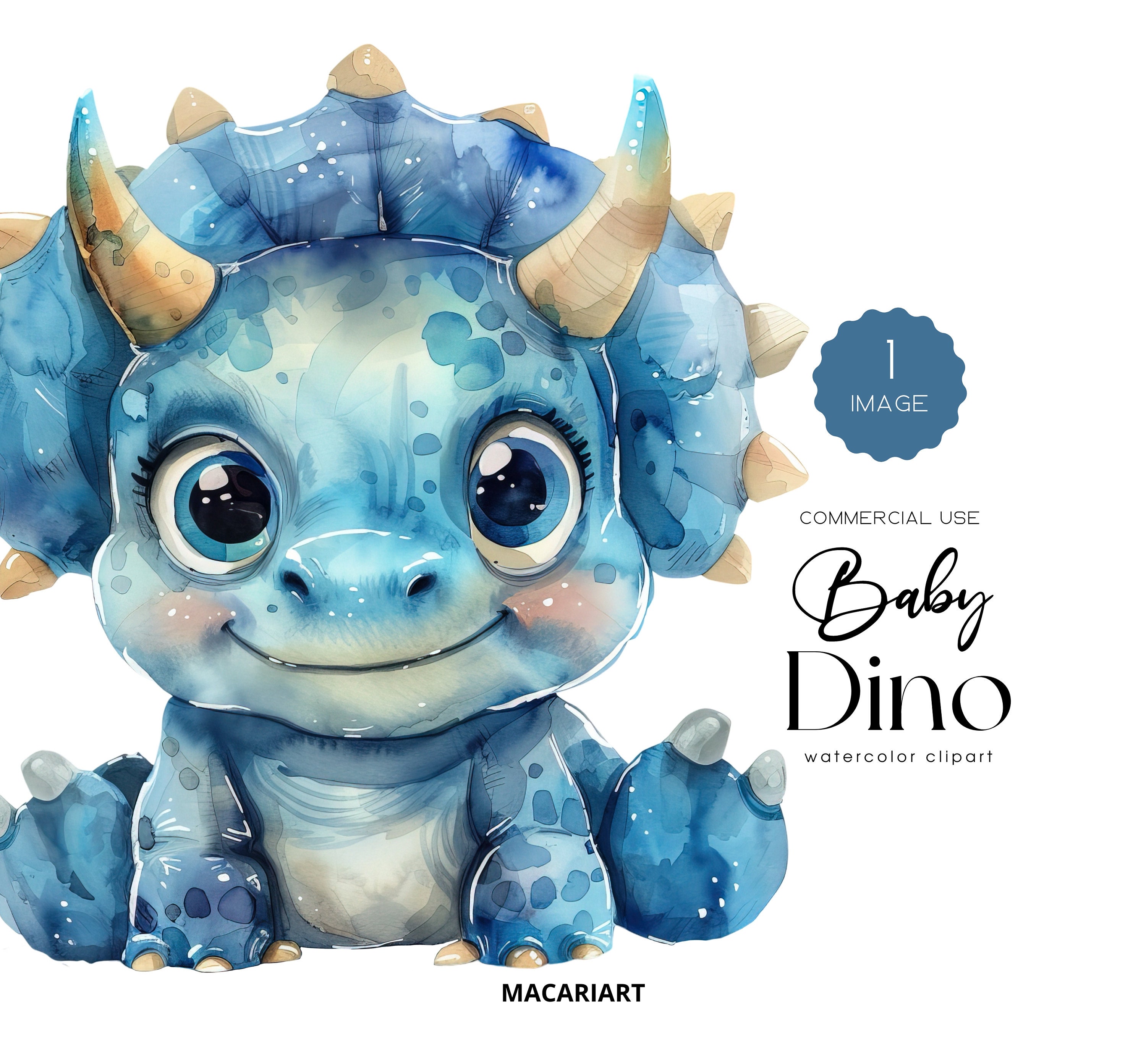 Cute Baby Dinosaur Clipart Watercolor Dino Baby Shower Dinosaur Png ...