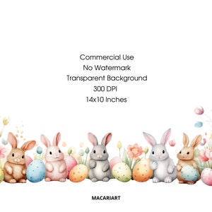 Easter Border Frames Watercolor Easter Clipart Easter Eggs Spring ...