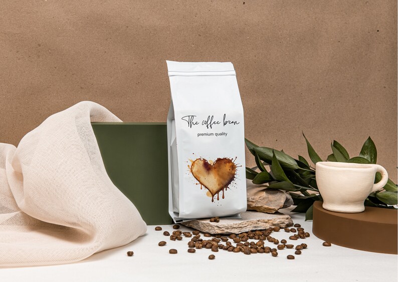 Watercolor Coffee Stains Clipart Coffee Print Wall Art Coffee Poster ...