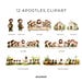 12 Apostles Clipart, Jesus and 12 Disciples, Bible Characters, New ...