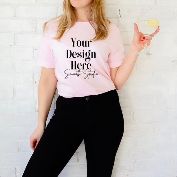 Soft Pink Bella Canvas 3001 Model Mockup Bella Canvas T-shirt - Etsy