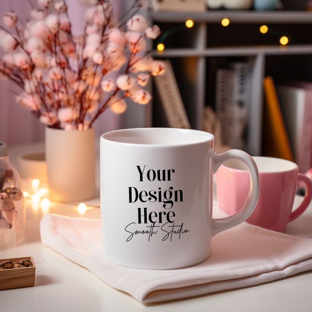 Mug Mockup Marshmallow White Mug Mockup Plain Mug Mockup Winter Mug ...