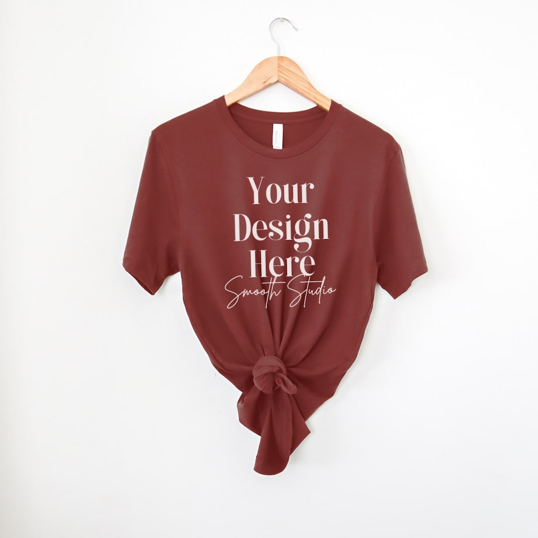 Rust Bella Canvas 3001 Mockup | Rust Bella and Canvas T-shirt 3001 ...
