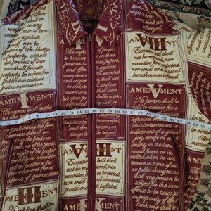 AL WISSAM VI Amendment Patchwork Red Tan 100%leather Jacket Size 54 ...