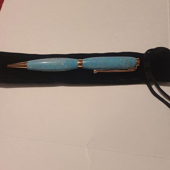 Baby Blue Pen With Multicolored Sparkles - Etsy