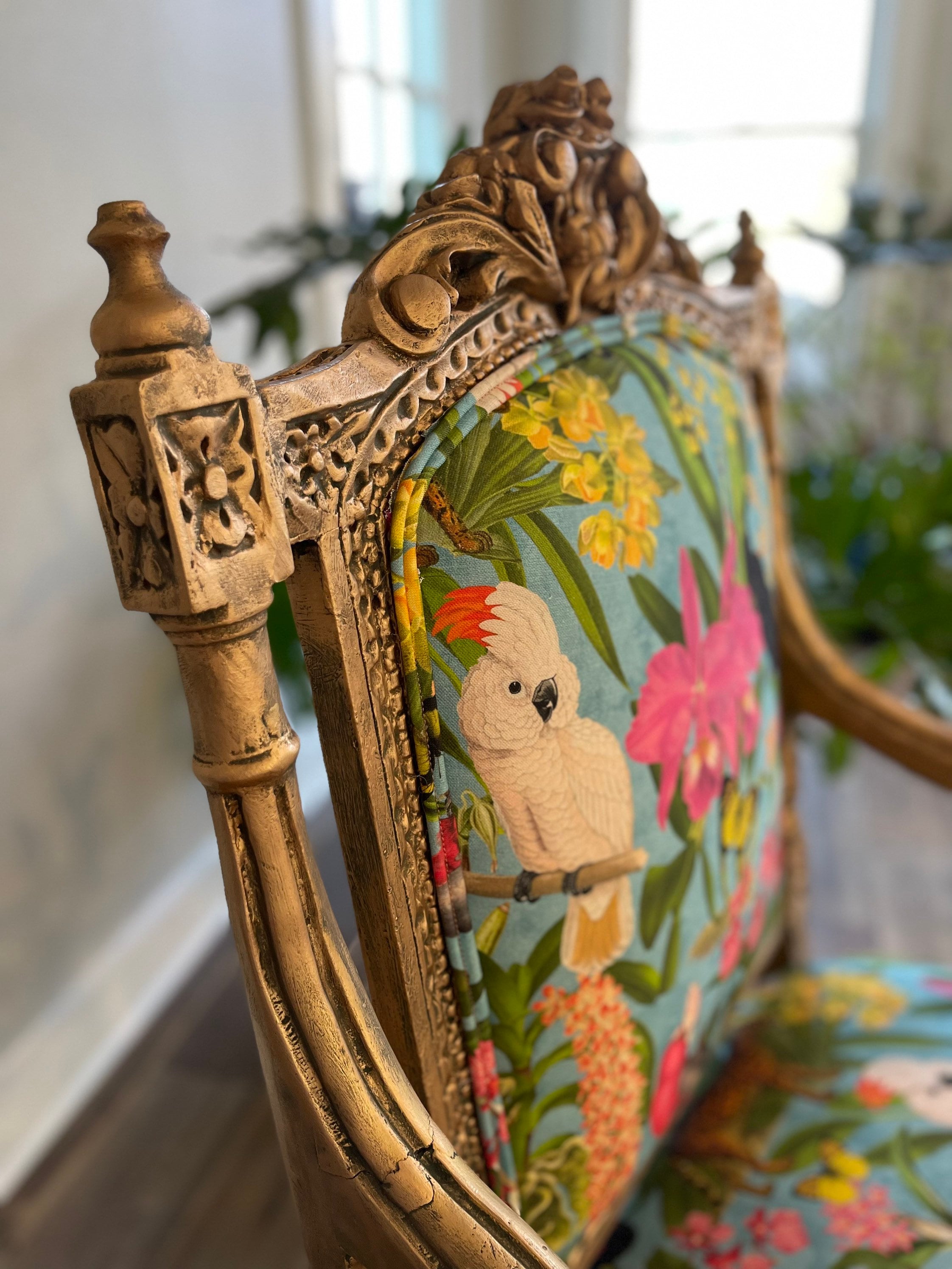 Bohemian Antique French Throne Chair - Etsy