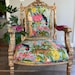 Bohemian Antique French Throne Chair - Etsy