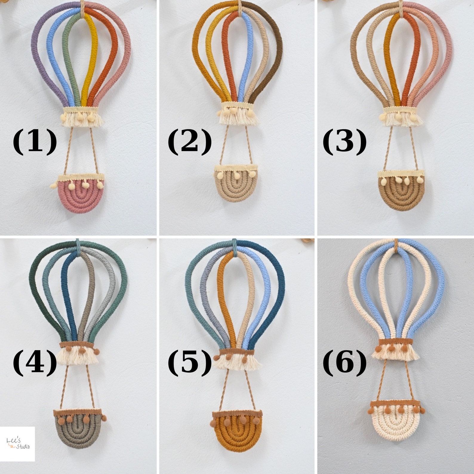 Hot Air Balloon Wall Hanging, Macrame Baby Air Balloon Dream, Gift for ...