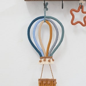 Hot Air Balloon Wall Hanging, Macrame Baby Air Balloon Dream, Gift for ...