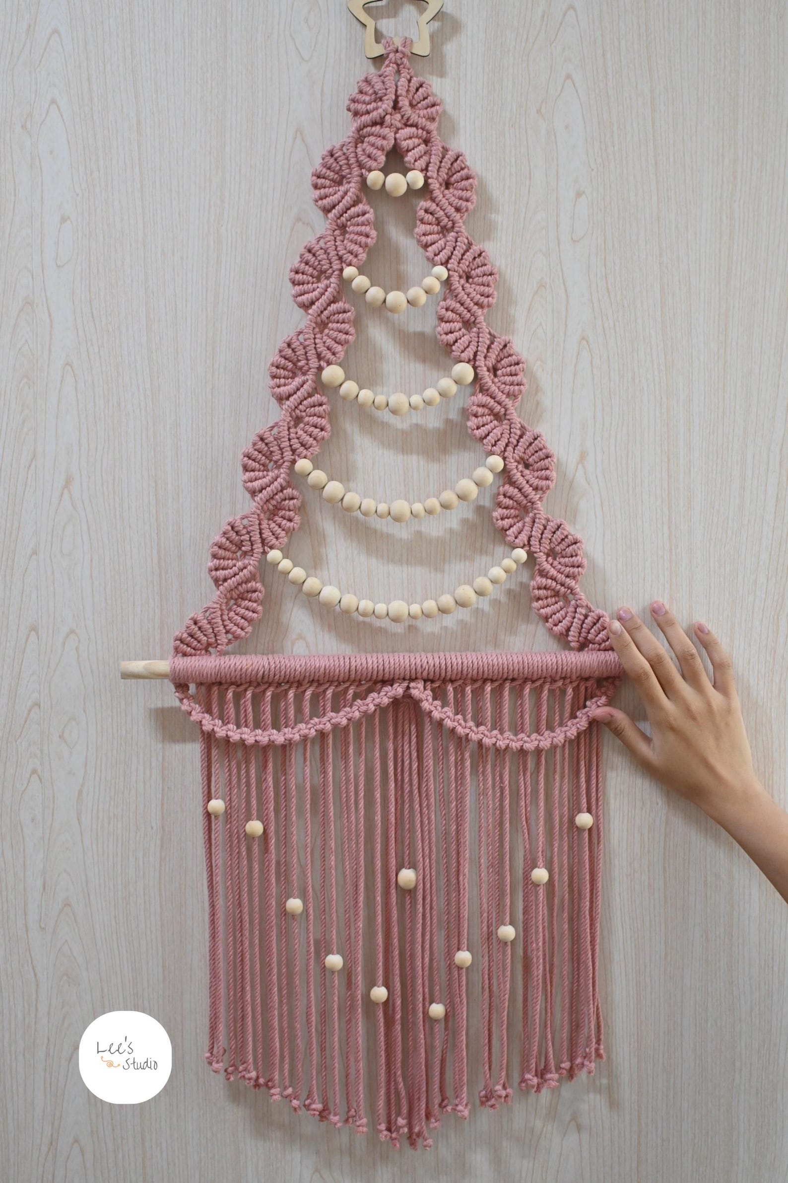 Boho Macrame Christmas Tree Wall Hanging, Natural Cotton Xmas Decor - Etsy