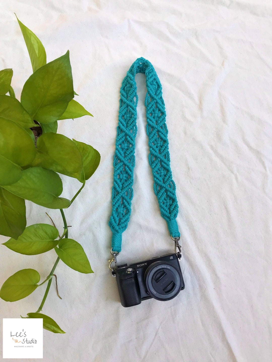 Blue Camera Strap, Macrame Camera Strap, More Color, Gift for Men ...
