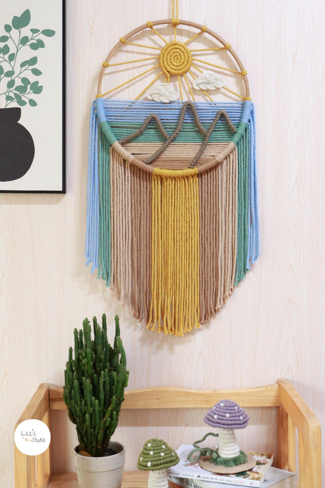 Macrame Sunrise Sunset, Sunset Macrame Wall Hanging Decor, Nursery Sun ...