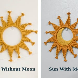 Sun Macrame Wall Hanging: Boho Nursery Decor - Etsy