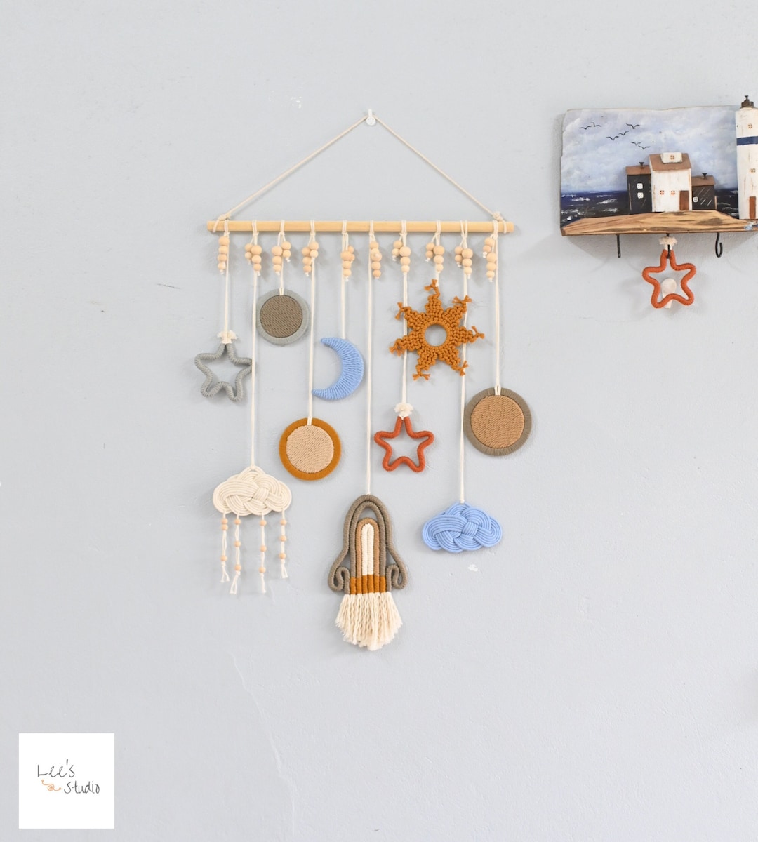 Space Boy Room Decor, Space & Rockets, Sky Themed Wall Hanging, Space ...