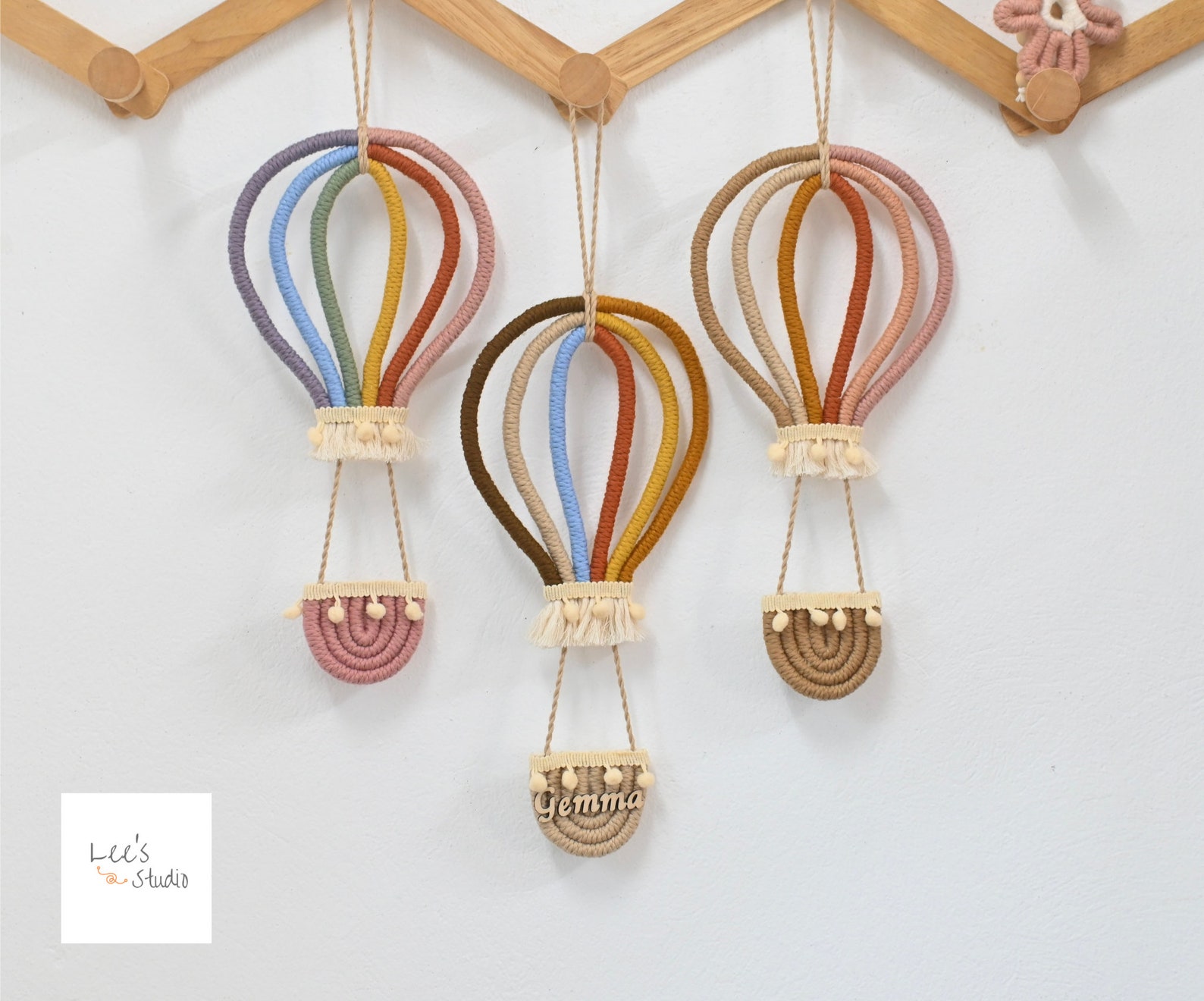 Hot Air Balloon Wall Hanging, Macrame Baby Air Balloon Dream, Gift for ...