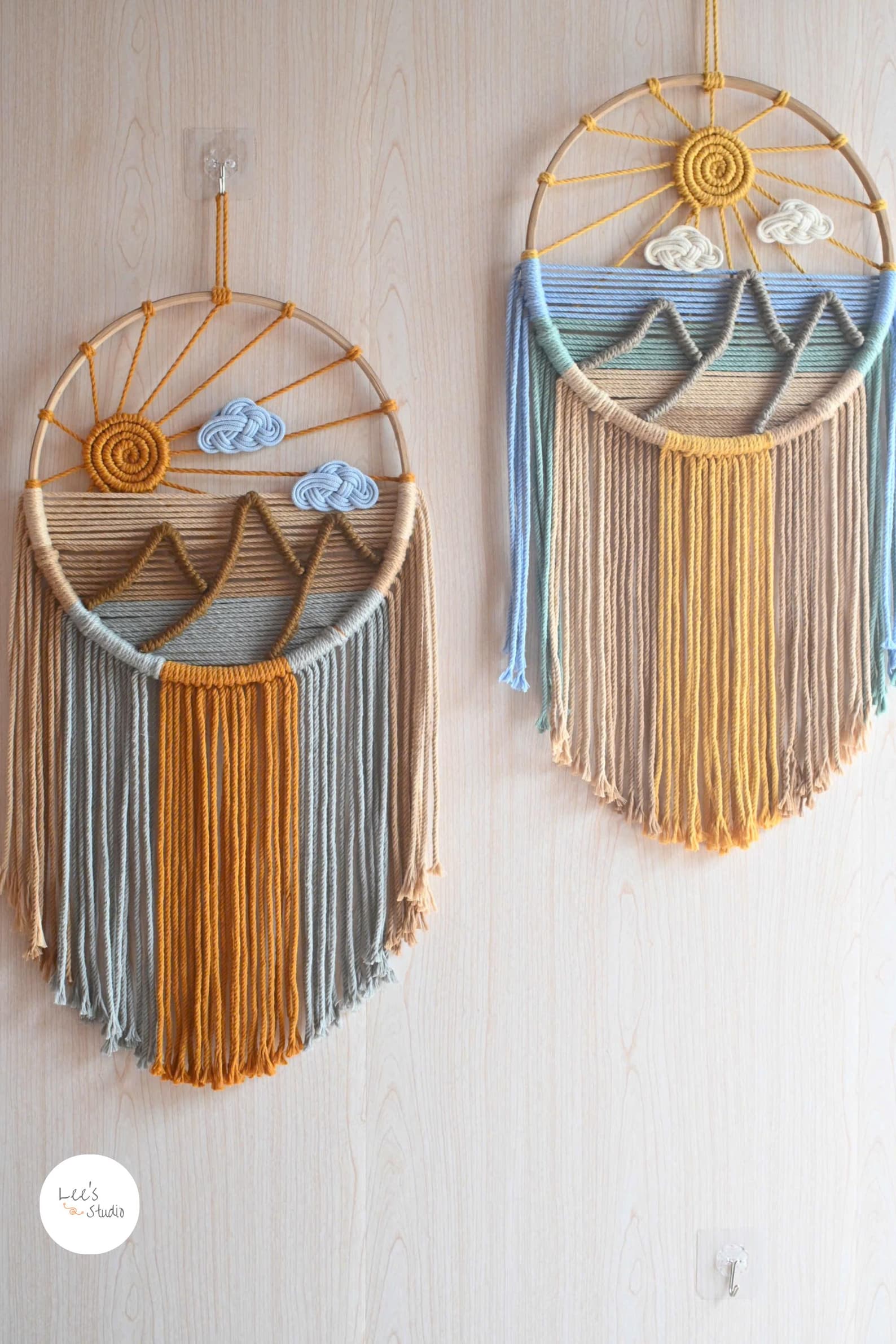 Macrame Sunrise Sunset, Sunset Macrame Wall Hanging Decor, Nursery Sun ...