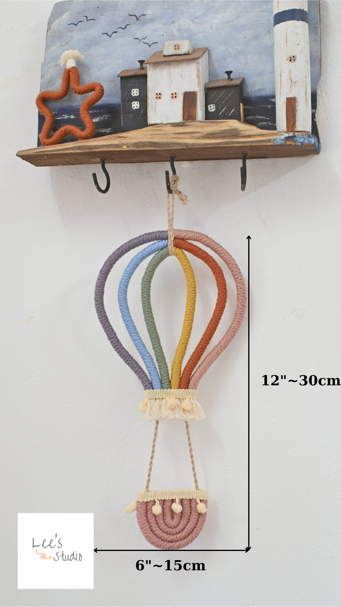Hot Air Balloon Wall Hanging, Macrame Baby Air Balloon Dream, Gift for ...
