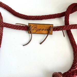 Custom Leather Horse Halter Name Plate Halter Name Tag | Etsy