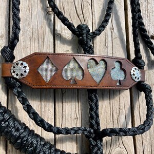 Sparkle Gambler Halter | Horse Mule Tape Halter With Bronc Nose Band ...