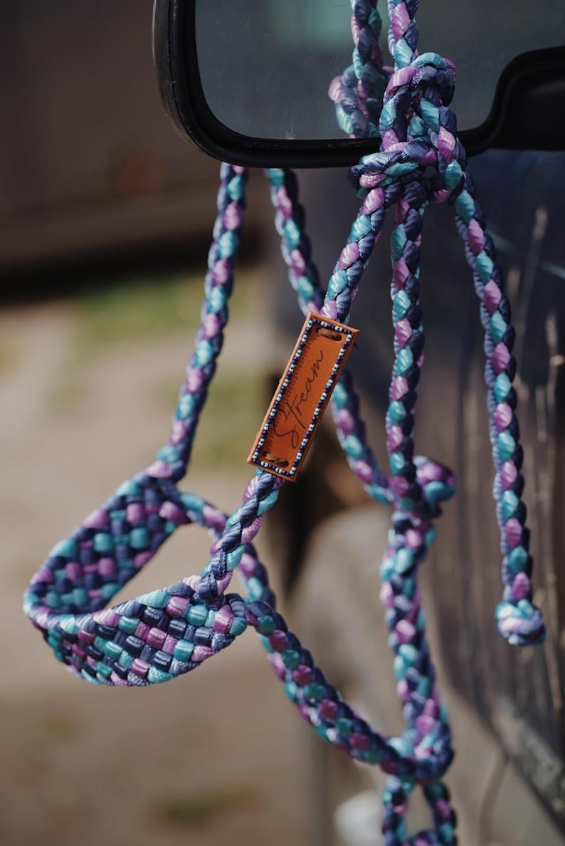 Mule Tape Halter With Matching Beaded Name Tag | Custom Horse Halter - Etsy