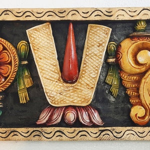 Shanku Chakra Naamam Garuda Hanuman Hindu Home Decor Wall - Etsy