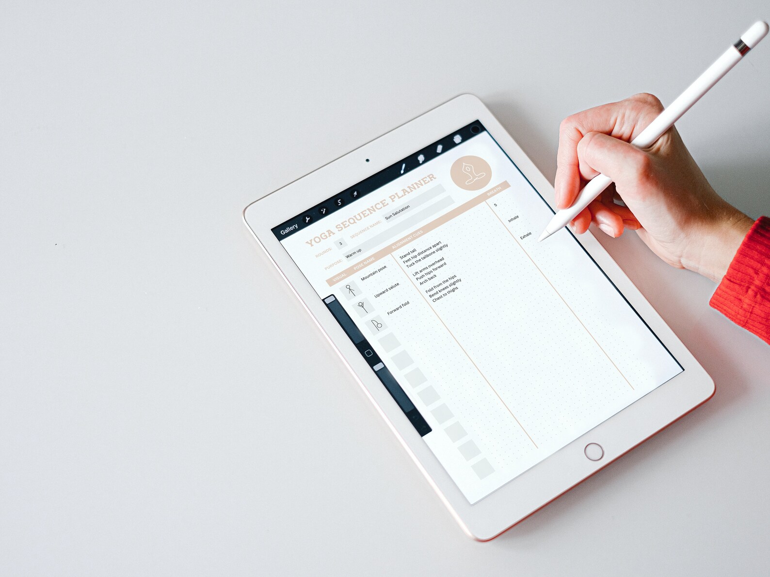 Custom A4 Yoga Sequence Planner - Personalised Yoga Class Planner ...