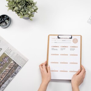 Custom A4 Yoga Sequence Planner - Personalised Yoga Class Planner ...