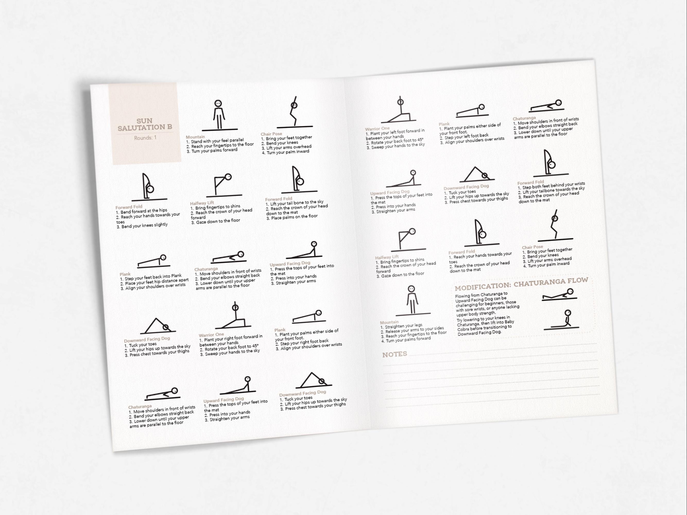 1-hour Hatha Yoga Class Plan – Printable Yoga Sequence – PDF Yoga Flow ...