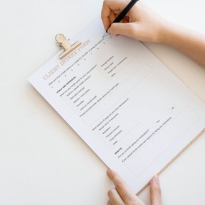 Custom A4 Yoga Client Intake Form - Yoga Customer Registration Form ...