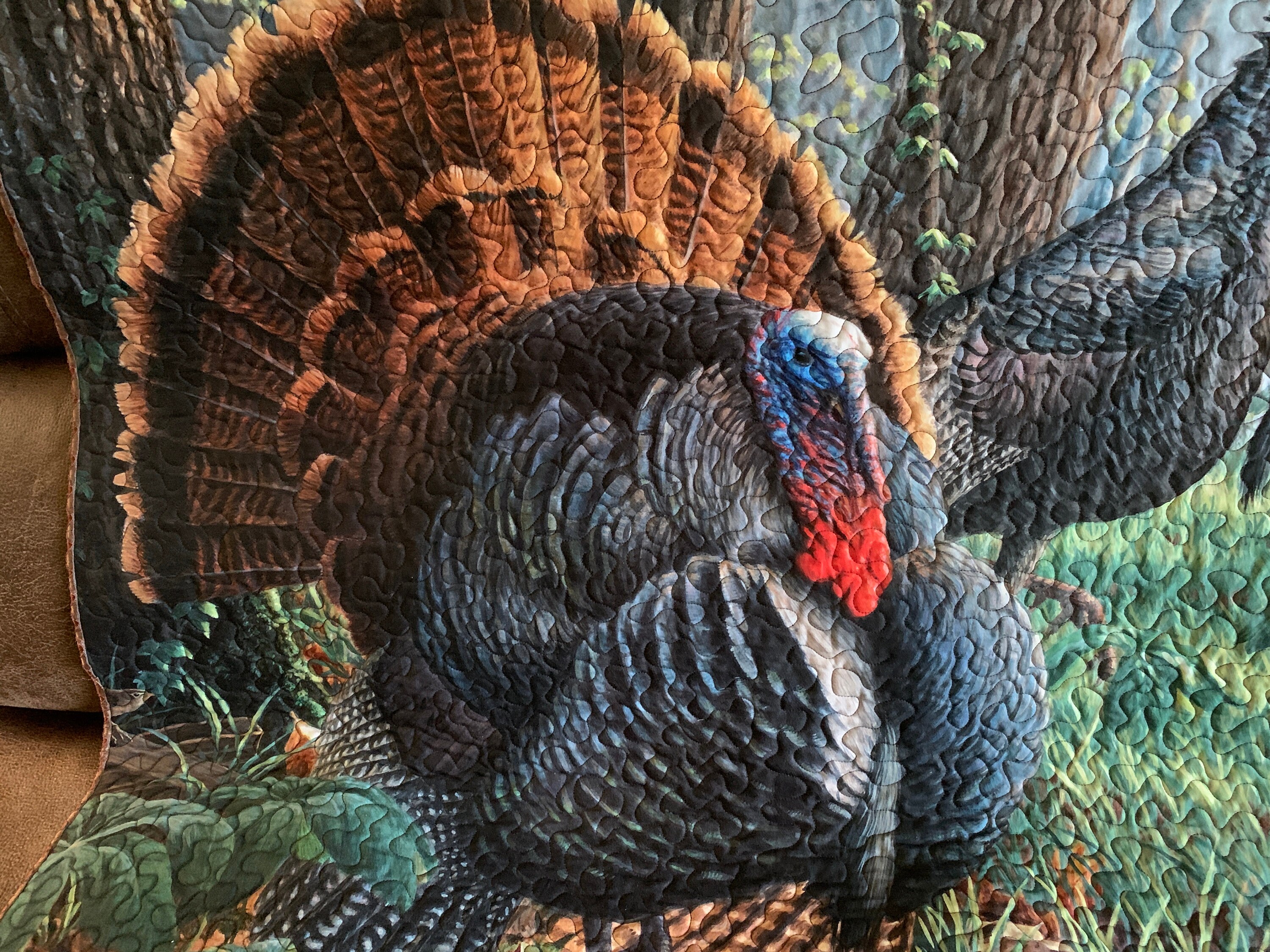 Wall Hanging Turkey Scene Quilted | Etsy