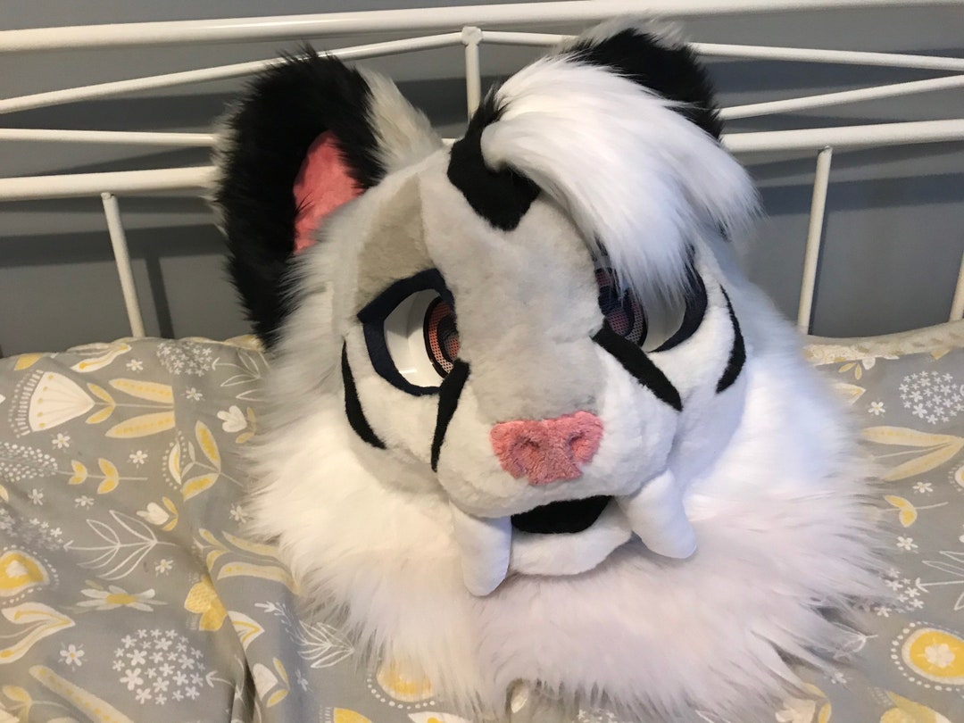 Saber Tooth/ Snow Leopard Fursuit Head - Etsy