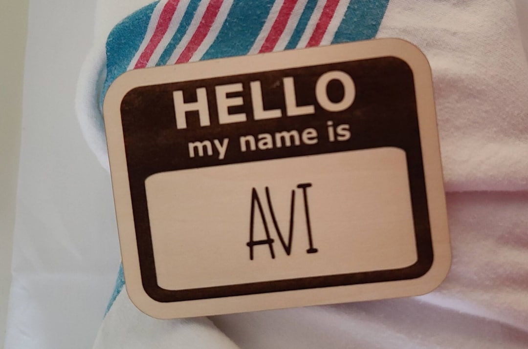 Hello My Name is Wooden Sign Digital Sign | Baby Name Sign SVG | Baby ...