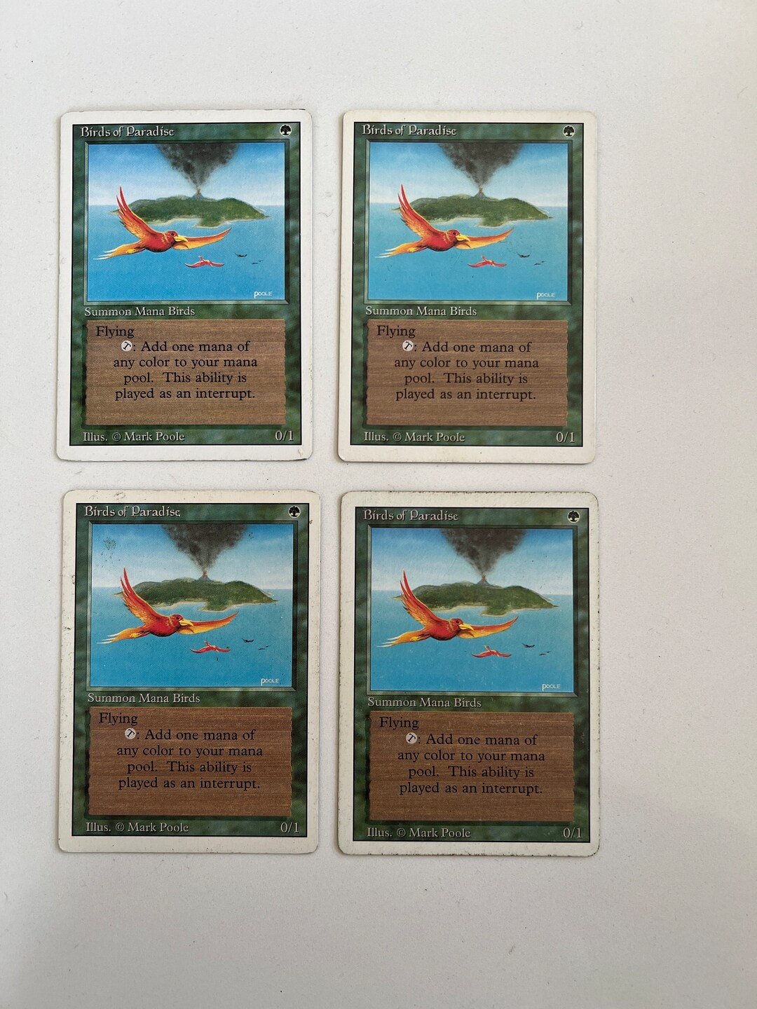 Magic the Gathering revised Birds of Paradise Set - Etsy