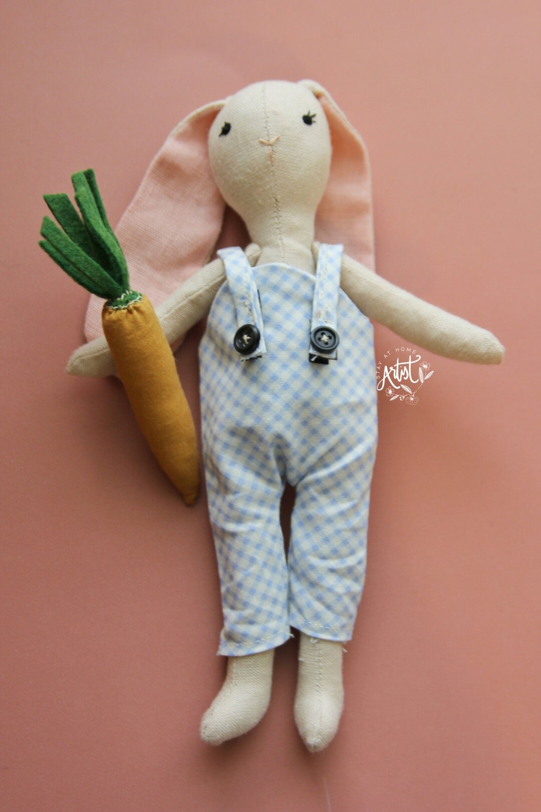 Handmade Bunny Heirloom 10" Doll - Etsy